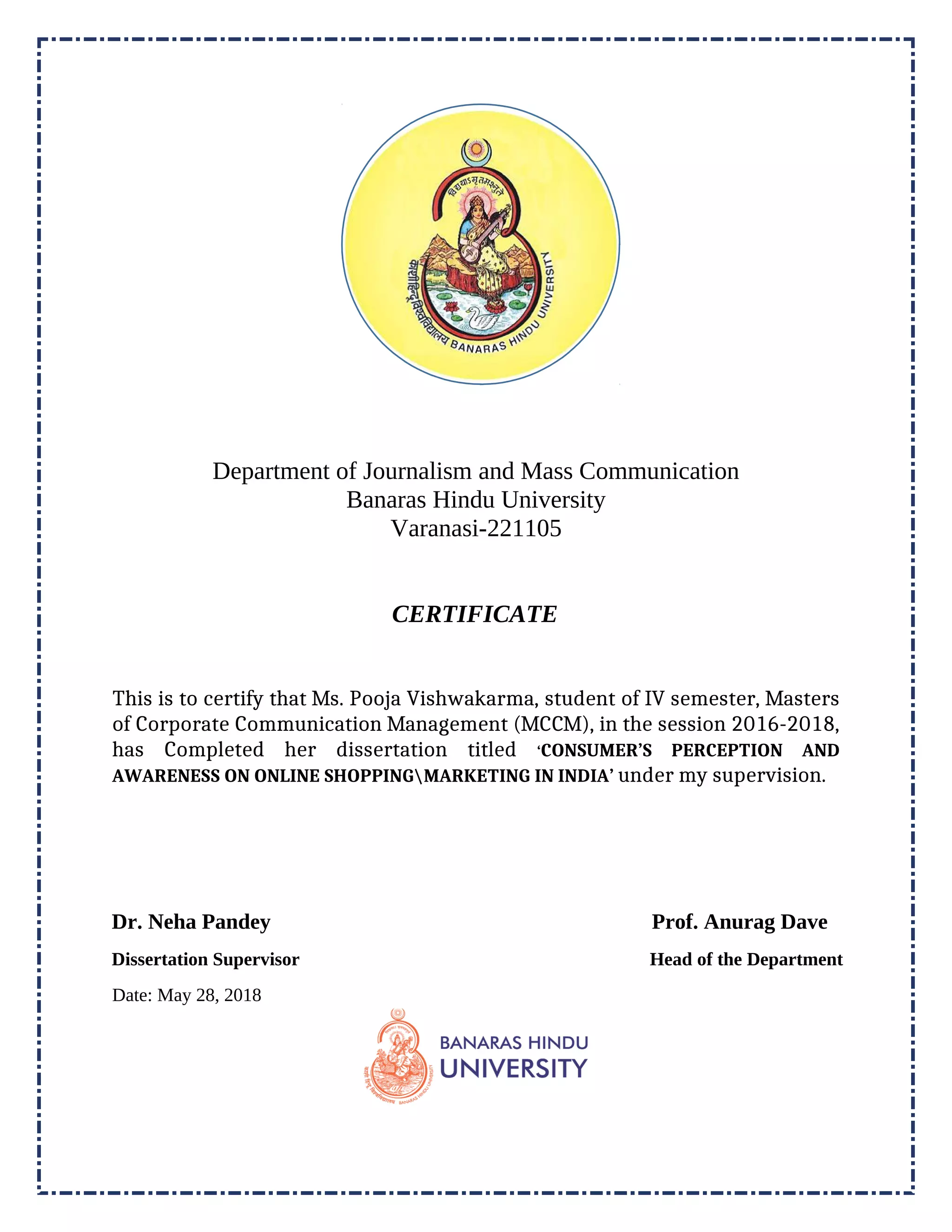 A dissertation report | PDF