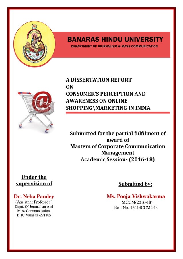 A dissertation report | PDF