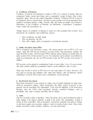 A dissertation report on financial planning of individuals | DOCX