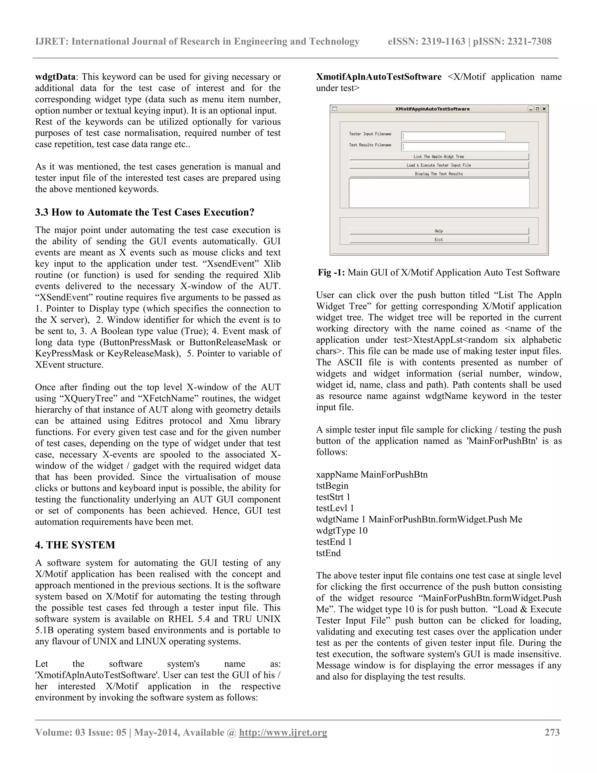 A Distinct Approach For Xmotif Application Gui Test Automation Pdf