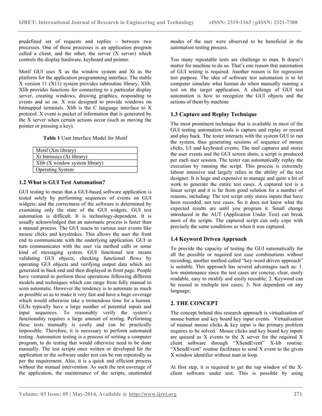 A distinct approach for xmotif application gui test automation | PDF ...