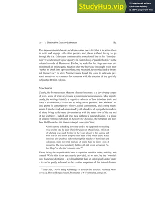 A Distinctive Disaster Literature Montserrat Island Poetry Under ...