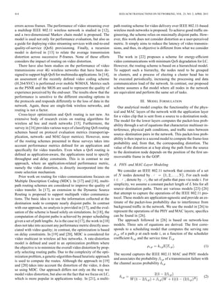 A Distortion-Resistant Routing Framework for Video Traffic in Wireless Multihop Networks | PDF