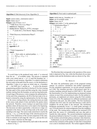 A Distortion-Resistant Routing Framework for Video Traffic in Wireless Multihop Networks | PDF