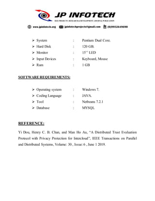 A Distributed Trust Evaluation Protocol with Privacy Protection for ...
