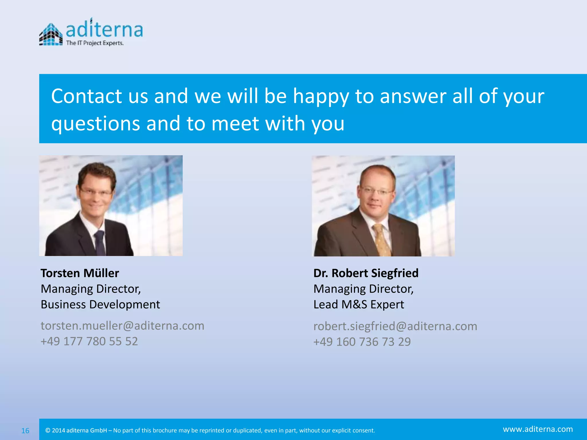 aditerna SRP - Simulation Resource Planning | PPTX