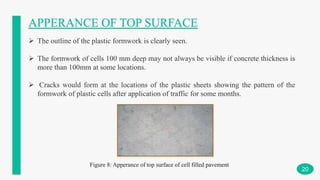 Plastic cell filled concretepavement .pptx
