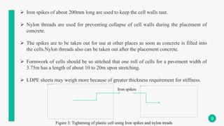 Plastic cell filled concretepavement .pptx