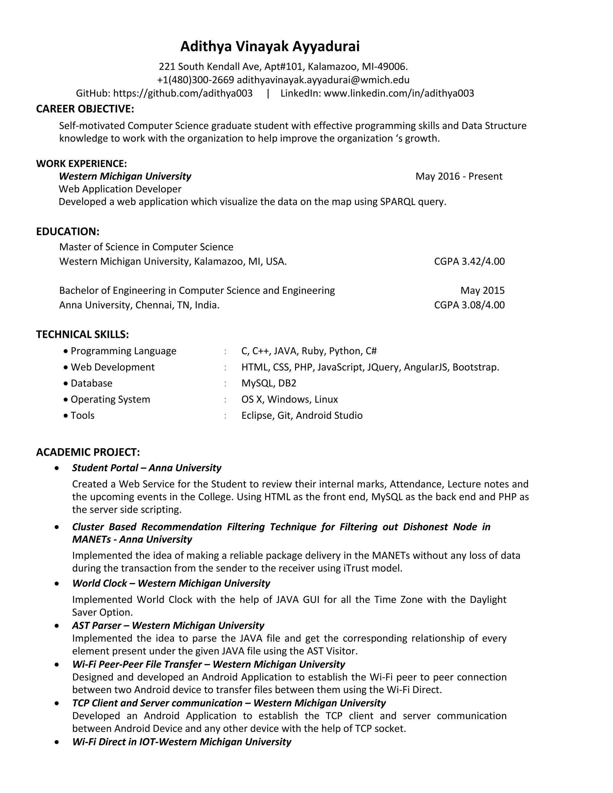 Adithya vinayak ayyadurai | PDF