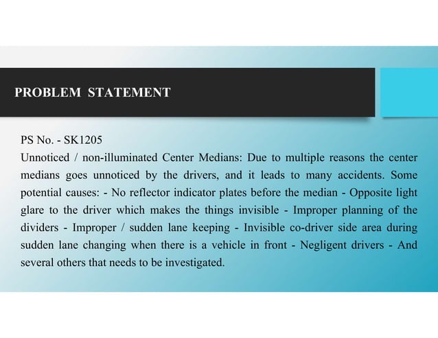 Presentation On Centre Median Detection And Indication System Ppt Free Download