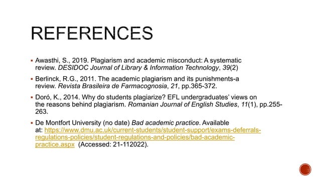 Bad Academic Practice.pptx | Resume Writing and Advice | Job Search