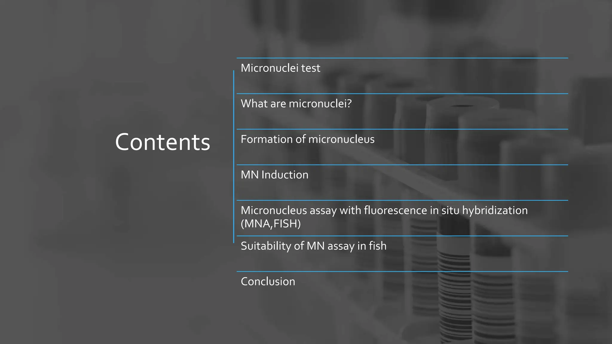 Micronuclei test.M.sc.zoology.fisheries. | PPTX