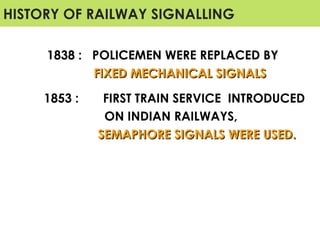 Railway Signalling by Aditi Shah | PPT