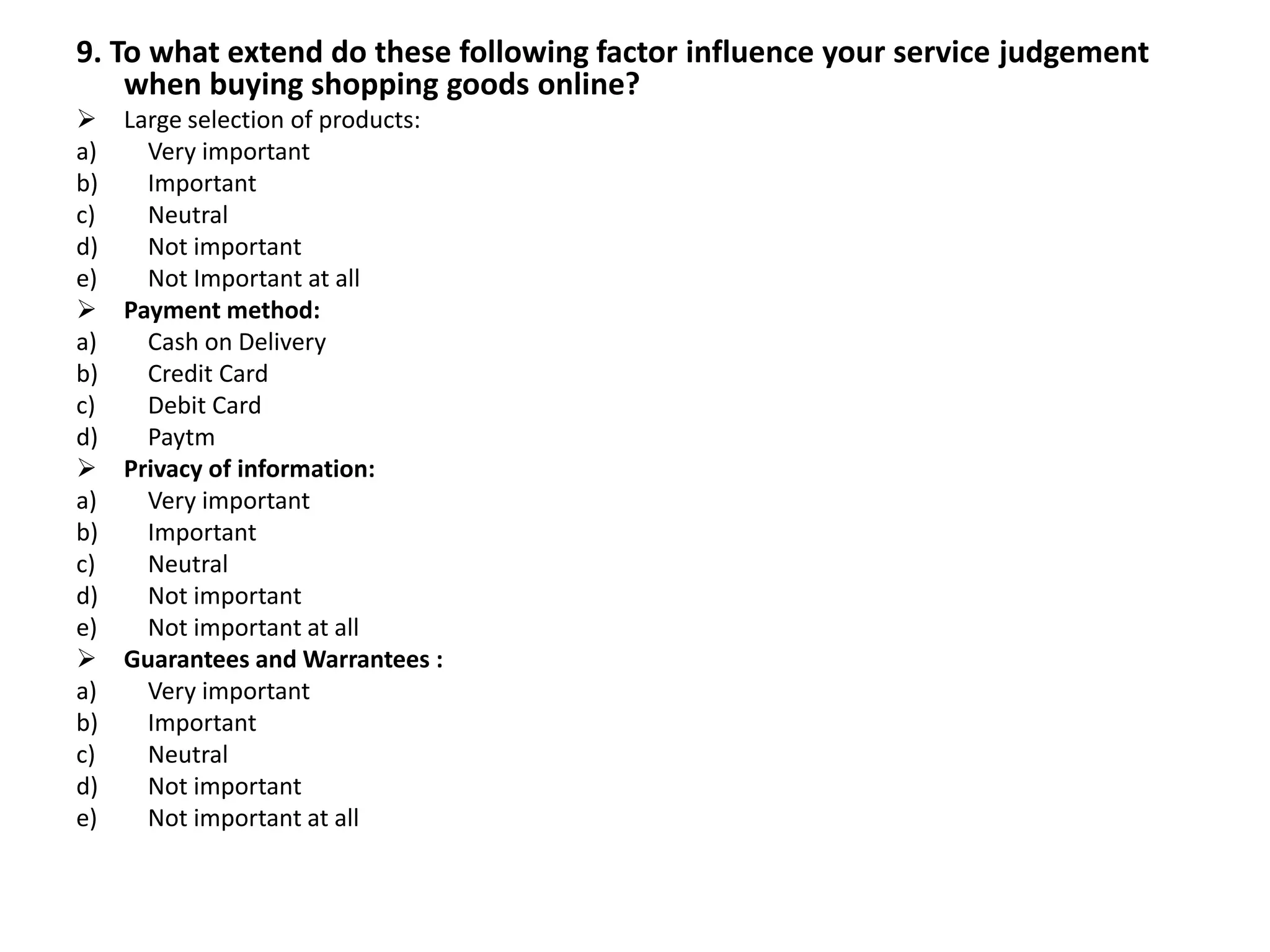 survey on online v/s offline shopping | PPTX