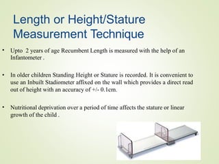 Techniques of anthropometric measurements in infants ppt medicine | PPTX