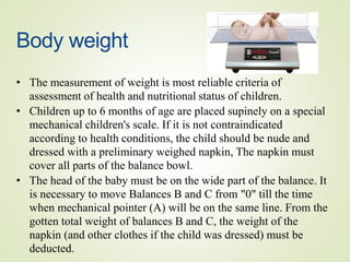 Techniques of anthropometric measurements in infants ppt medicine | PPTX
