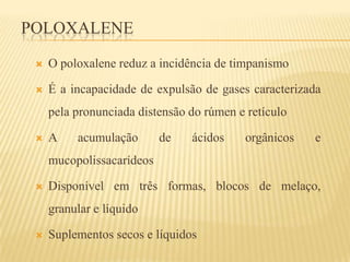 Aditivos em ruminantes bromatologia | PPTX