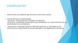 Aditivos en alimentos | PPT