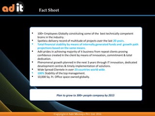 Adit microsys - offshore software development company | PPT