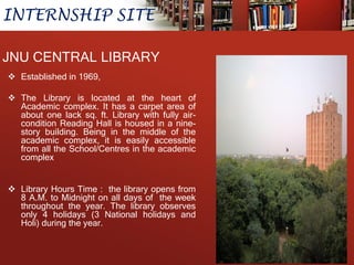 Internship in library | PDF