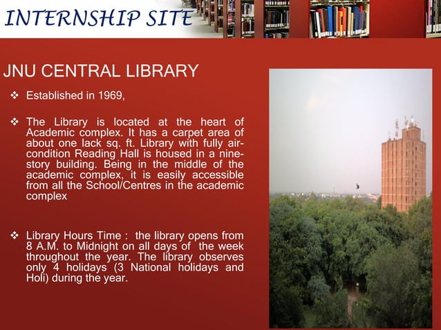 Internship in library | PDF | Publishing Industry | Industries