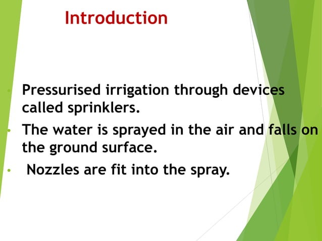 Aditya Kumar, Sprinkler Irrigation System.pptx | Water Services | Home Utilities