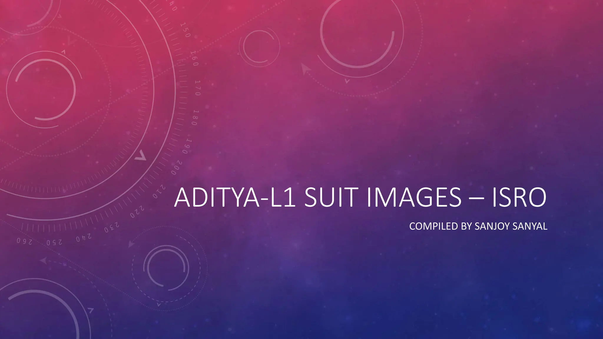 Aditya-L1 Suit Images ISRO - Compiled by Sanjoy Sanyal.pptx