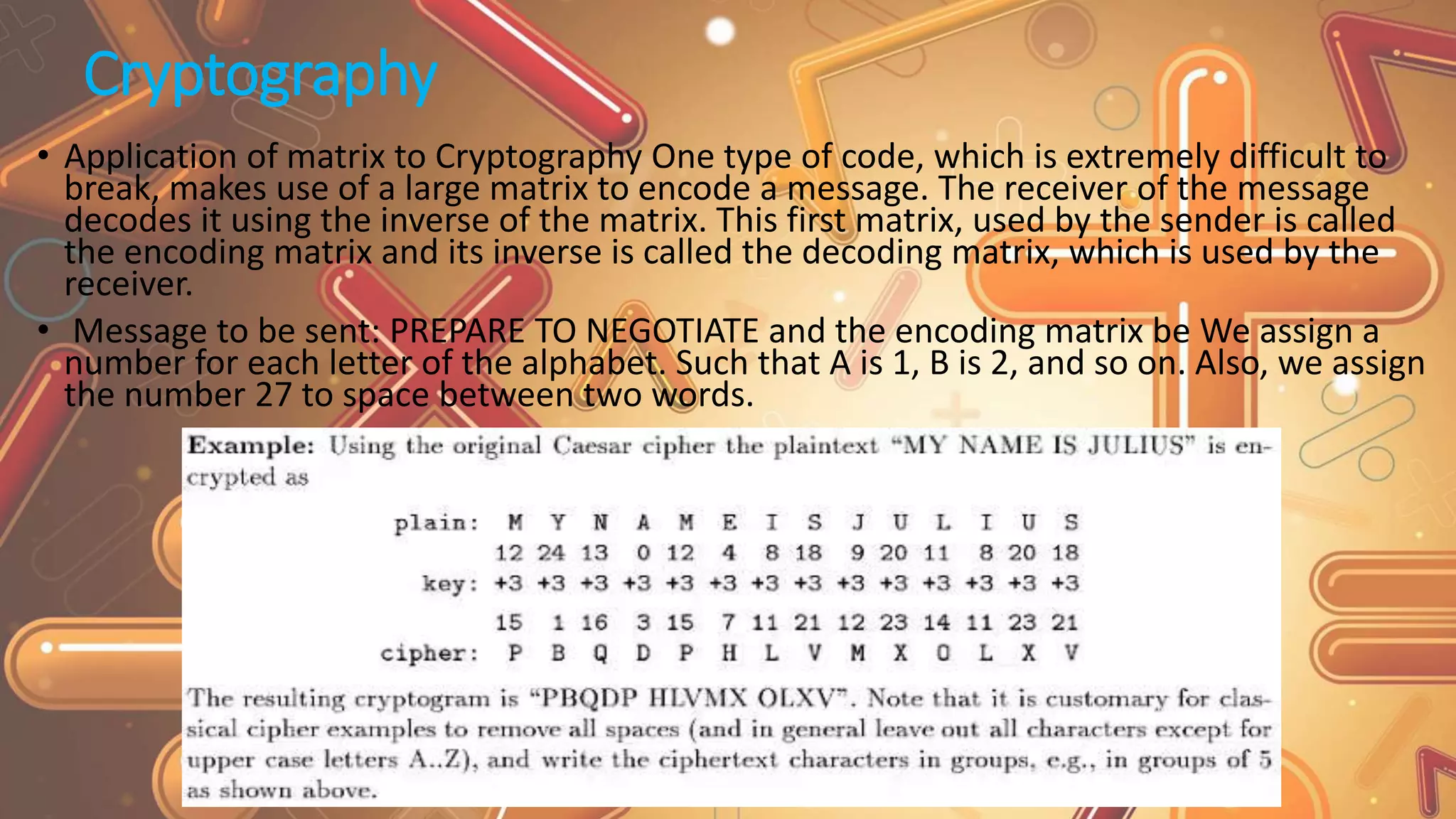Linear Algebra Applications | PPTX