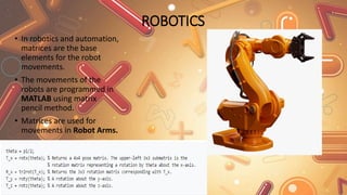 Linear Algebra Applications | PPTX | Chemistry | Science