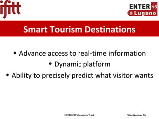 Smart Tourism Destinations Enhancing Tourism Experience through ...
