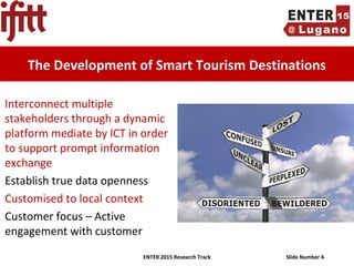 Smart Tourism Destinations Enhancing Tourism Experience through ...