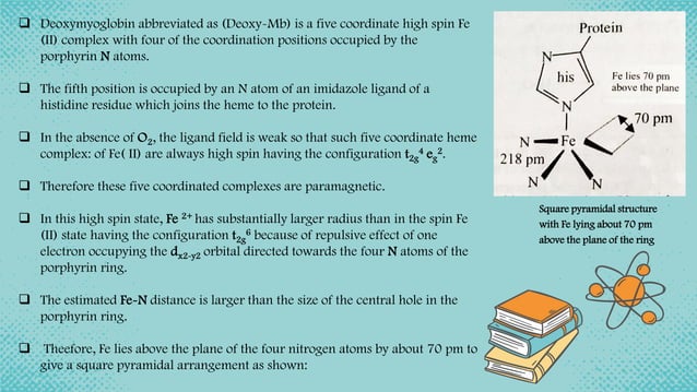 Metalloporphyrins with special reference to Iron porphyrins ( Haemoglobin and Myoglobin ) | PDF ...
