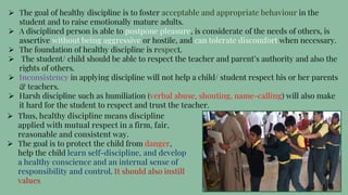 Healthy discipline among school children ( Gender Issues & Peace ...