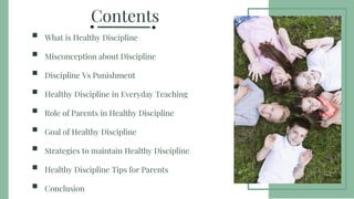 Healthy discipline among school children ( Gender Issues & Peace ...