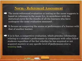 Nature of Interpretation: Norm referenced, Criterion referenced | PPTX ...