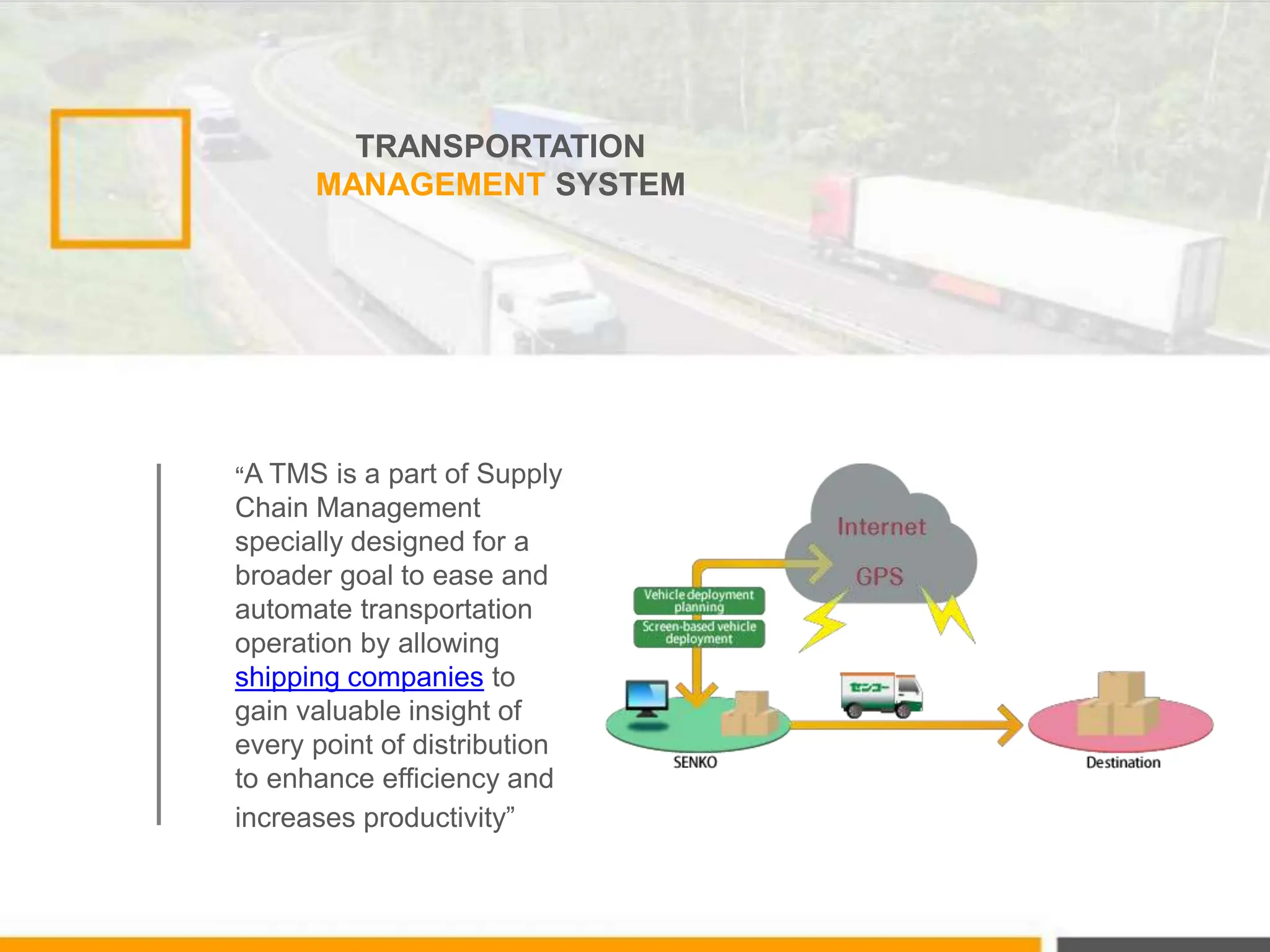 Transportation management system(tms). Ppt | PPTX