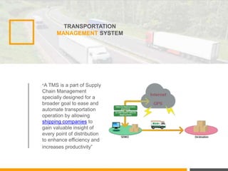 Transportation management system(tms). Ppt | PPTX