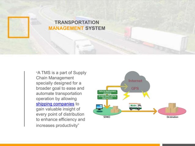 Transportation management system(tms). Ppt | PPTX | Logistics and ...