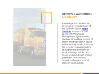 Transportation management system(tms). Ppt | PPTX