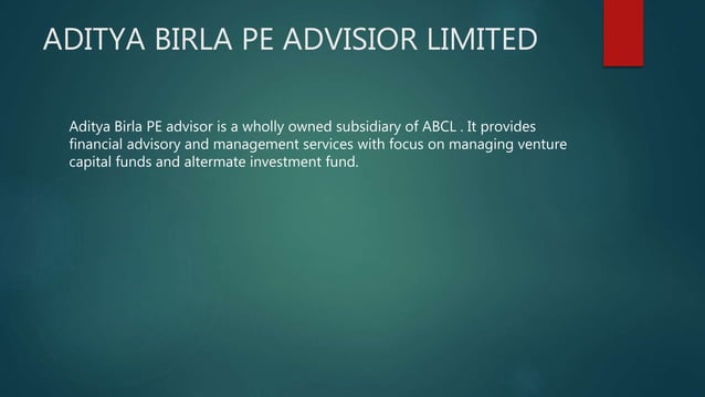 ppt on Aditya birla capita | PPTX