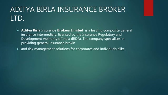 ppt on Aditya birla capita | PPTX