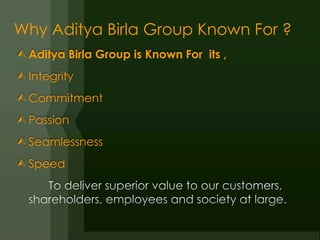 Aditya birla group by abhishek MBA | PPTX