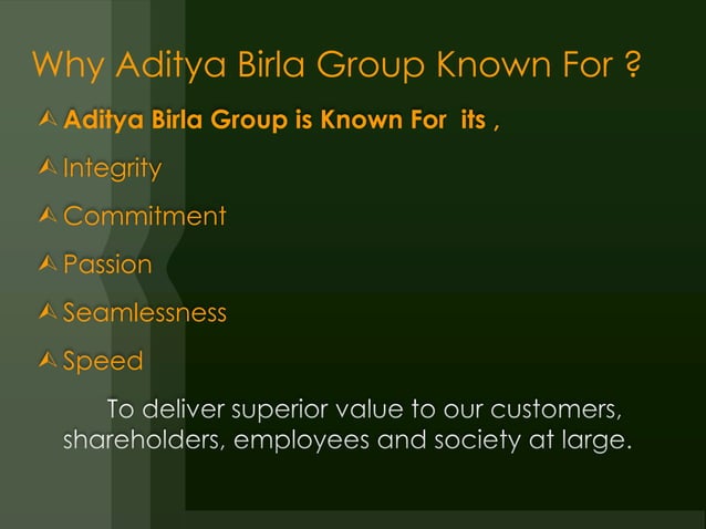 Aditya birla group by abhishek MBA | PPTX