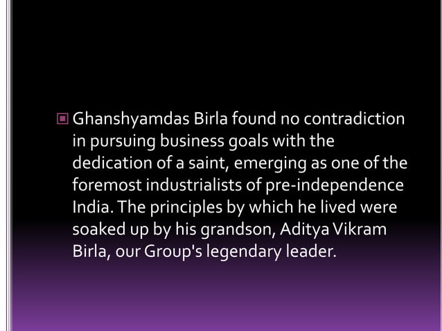 Aditya birla group by abhishek MBA | PPTX