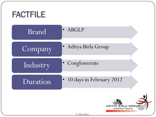 Aditya Birla Group Case Study: Online Branding (ppt) | PDF