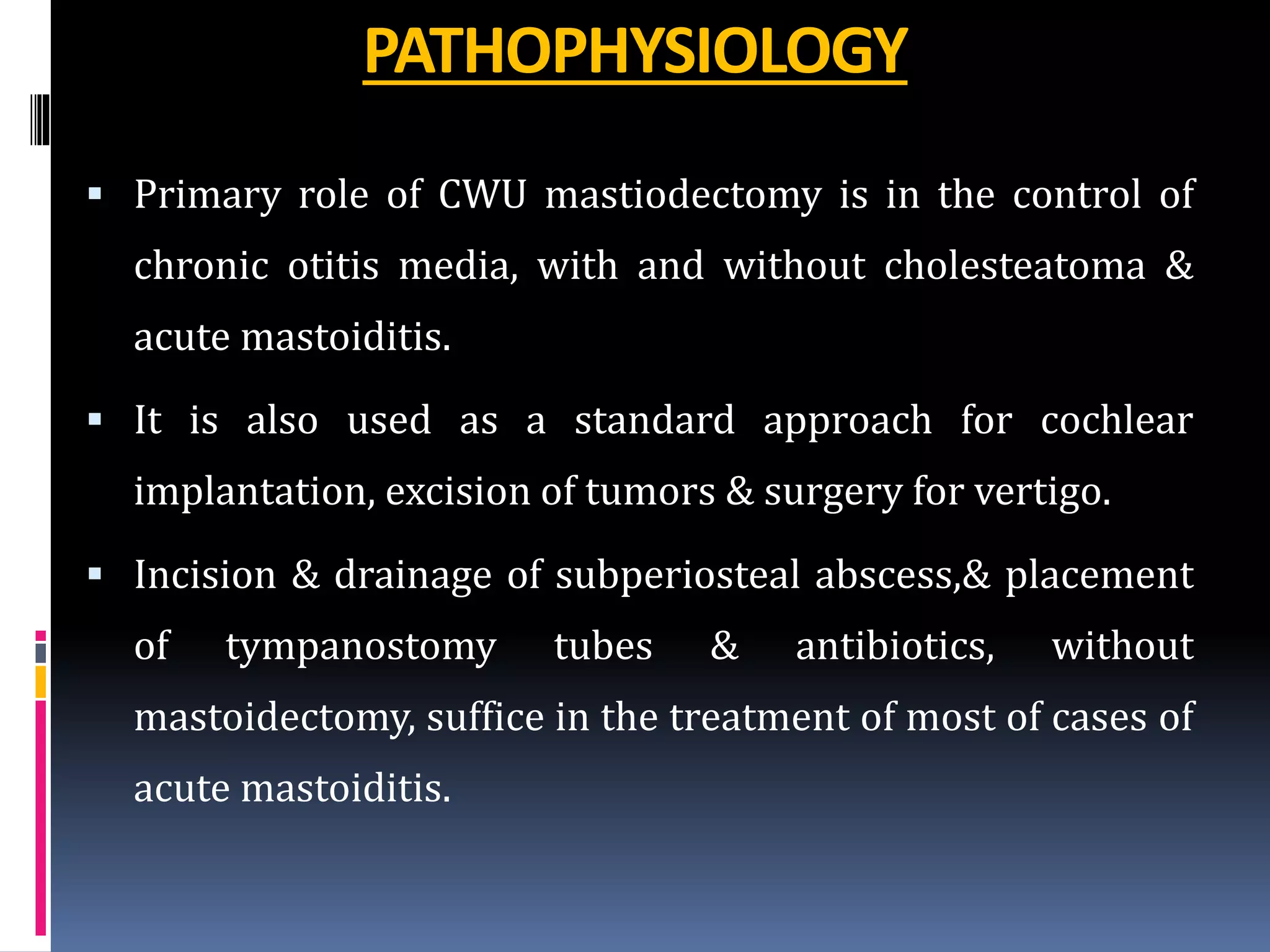 Canal wall up Mastoidectomy ( Intact Bridge Mastoidectomy) by Dr.Aditya ...