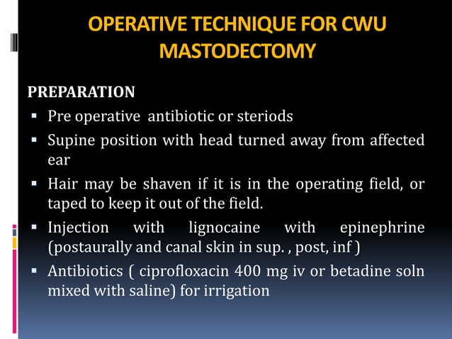 Canal wall up Mastoidectomy ( Intact Bridge Mastoidectomy) by Dr.Aditya ...