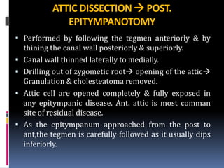 Canal Wall Up Mastoidectomy