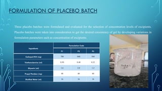 Formulation of Anti ulcer gel from the extract of Racemosa Bauhinia | PPTX