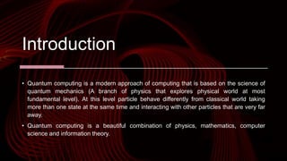Aditya kulshreshtha, (QUANTUM COMPUTING) | PPTX